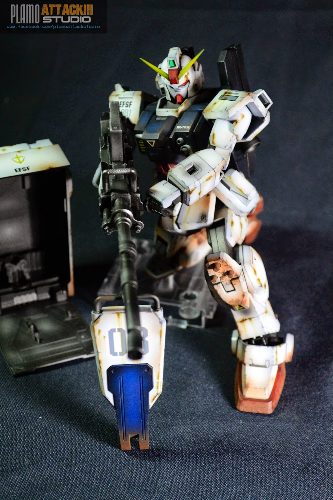 Custom Build: MG 1/100 RX-79[G] Ground Type Gundam (1 of 2 Flat+mud ...