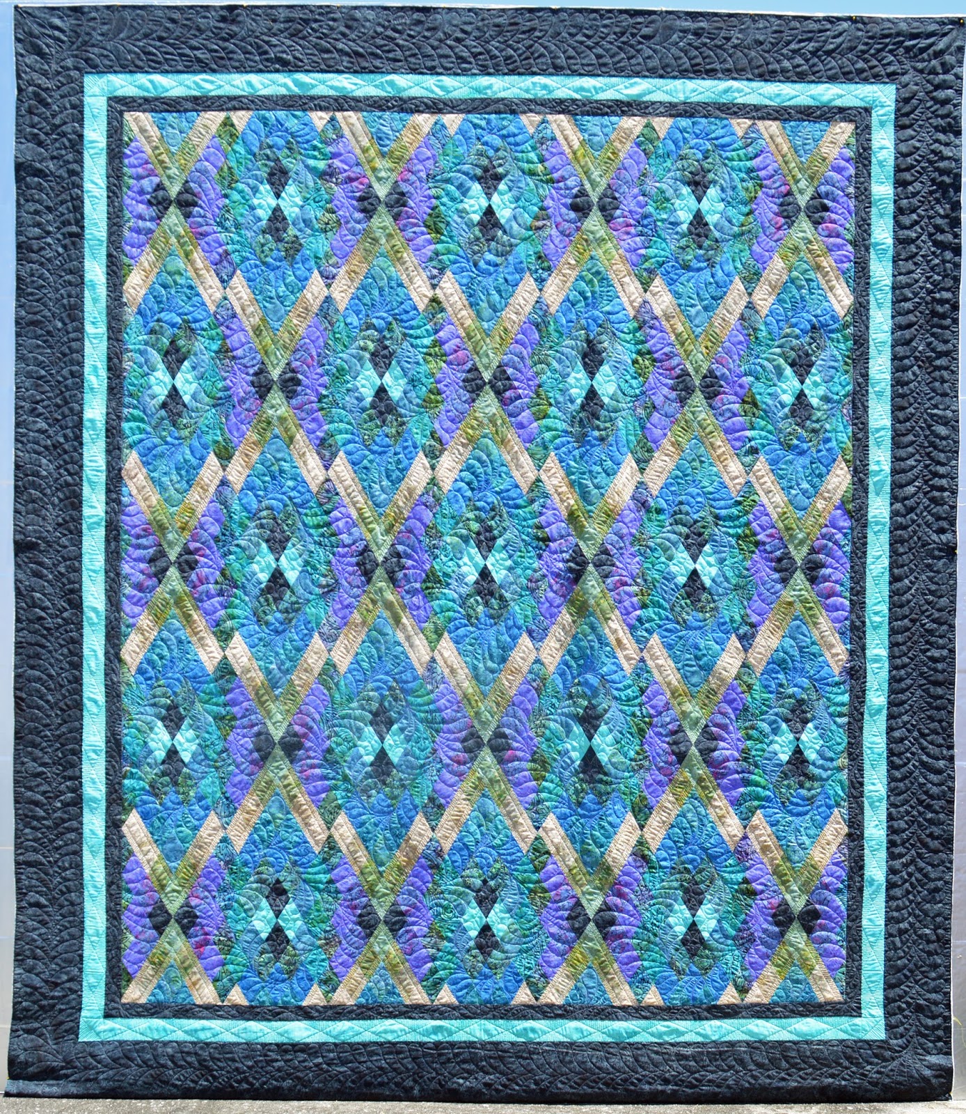 Creative Longarm Quilting by Karen Marchetti: Betty's Argyll Quilt