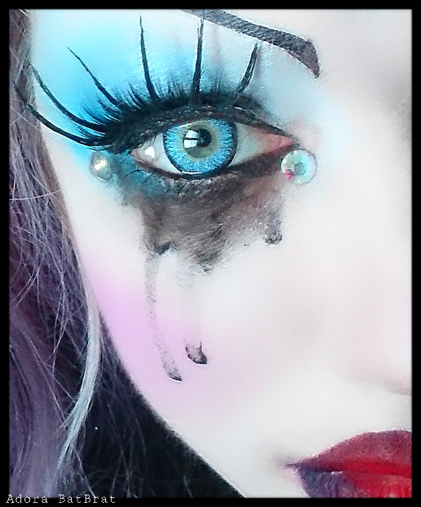 Adora BatBrat: Today's Goth look - Crying Beauty Queen