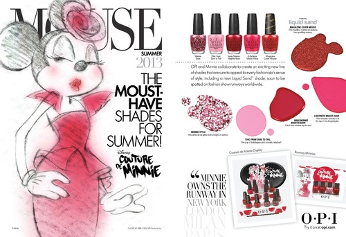 Nail Polish Anon: OPI Couture de Minnie: Magazine Cover Mouse & Chic ...