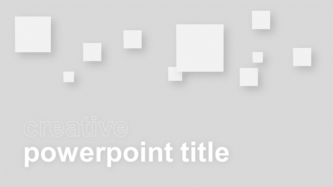 Square Particle PowerPoint Templates - PowerPoint Free