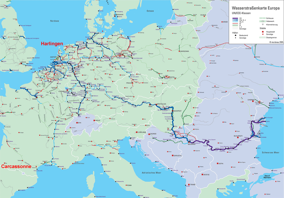 Rivers In Europe Map