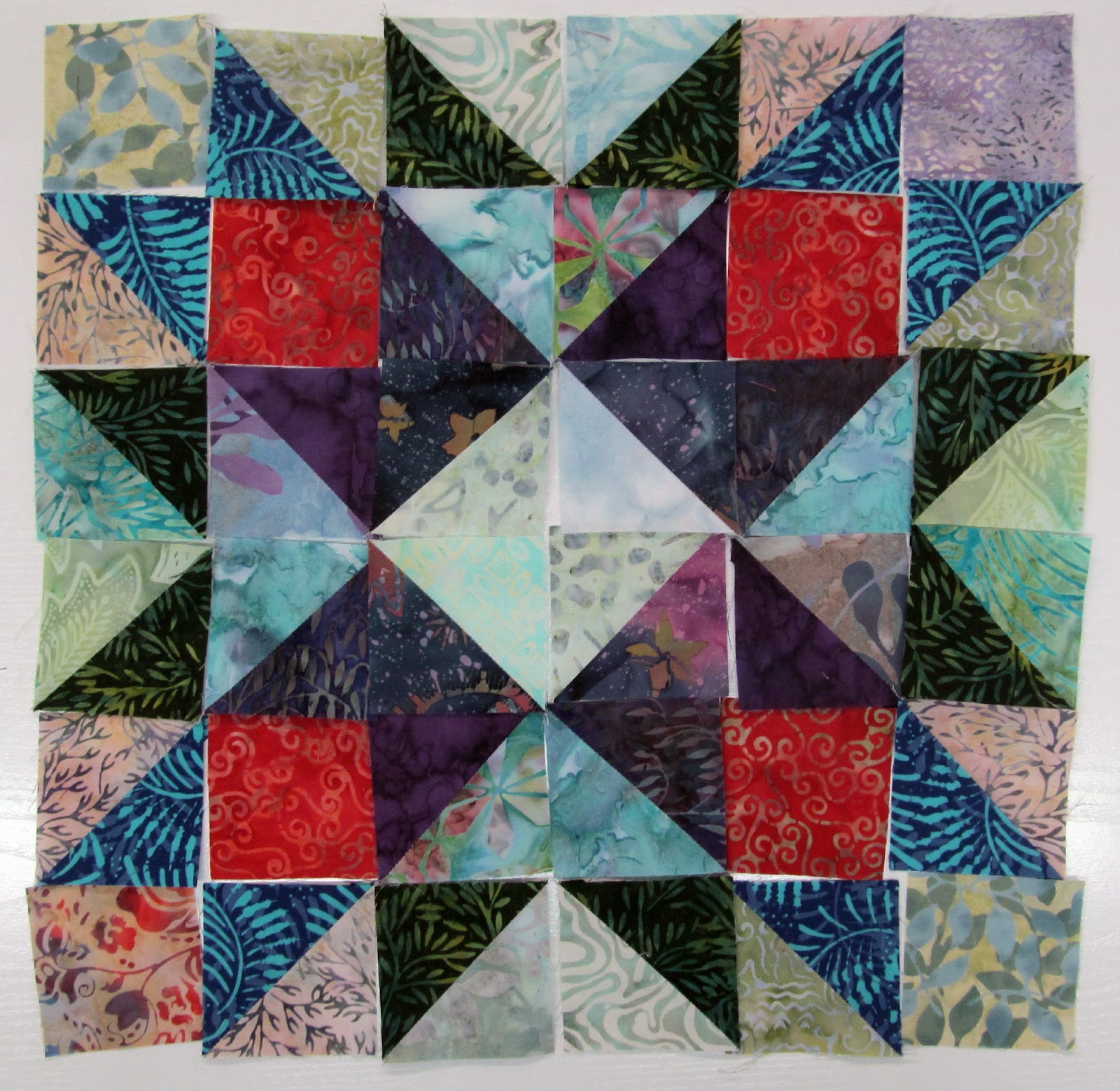 Exuberant Color : Dark triangles........