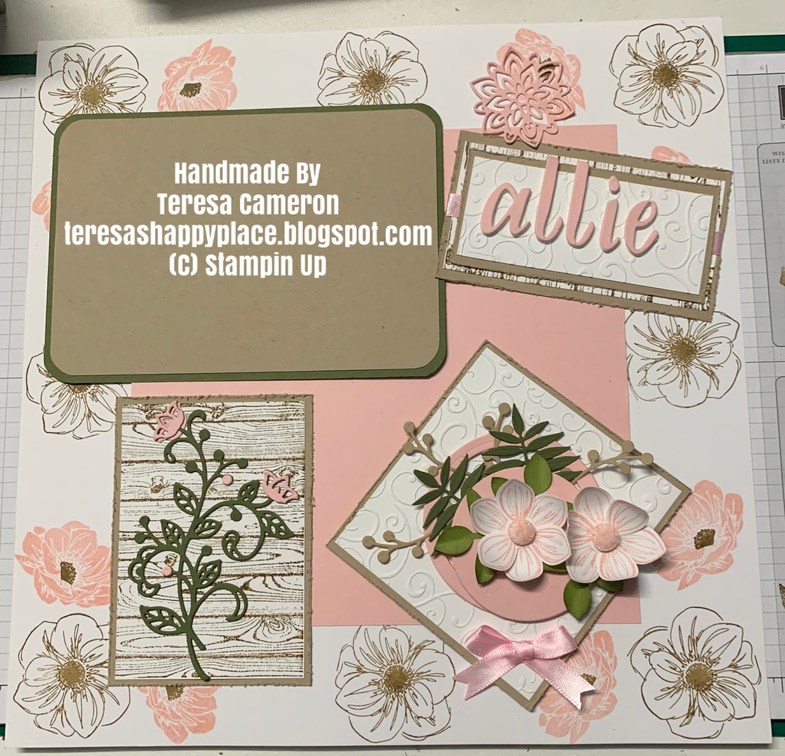 Pink Scrapbook Page