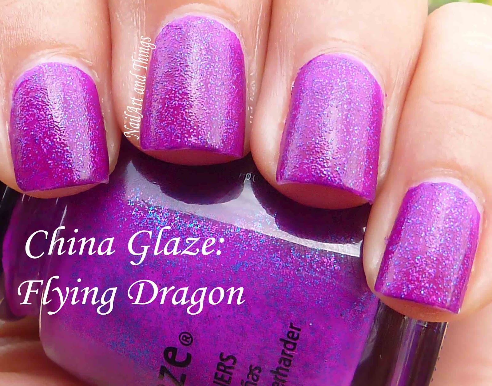 NailArt and Things: China Glaze Flying Dragon + Stamping Nail Art