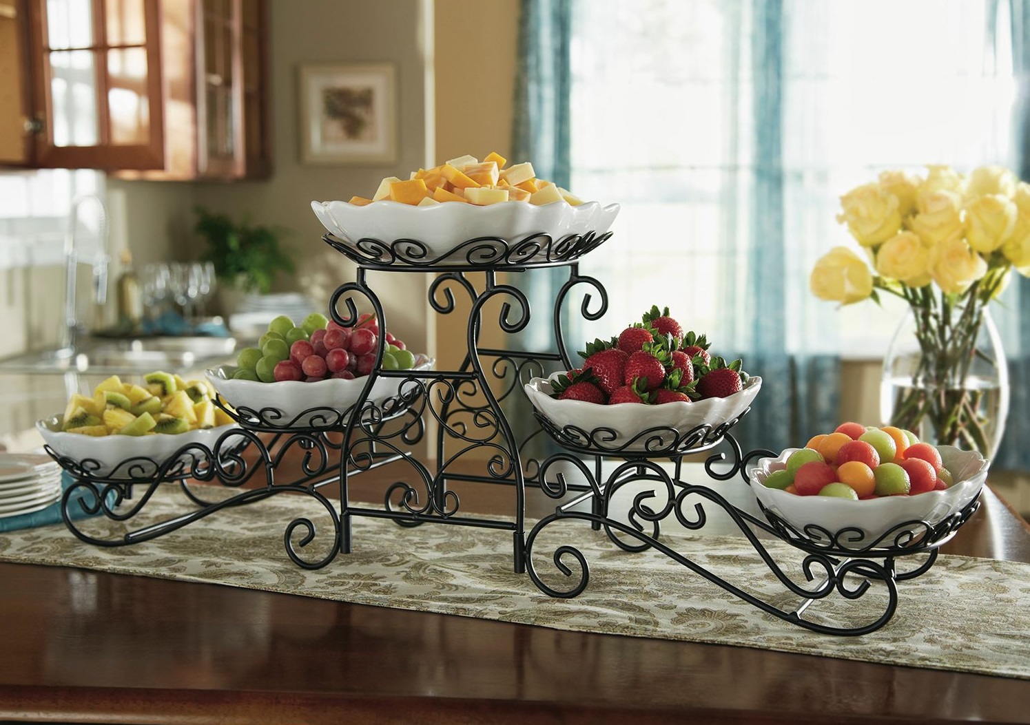 StrawBerry TaGs Tiered Buffet Gourmet Server exclusive strawberry-tags-tiered-buffet-gourmet-server-exclusive