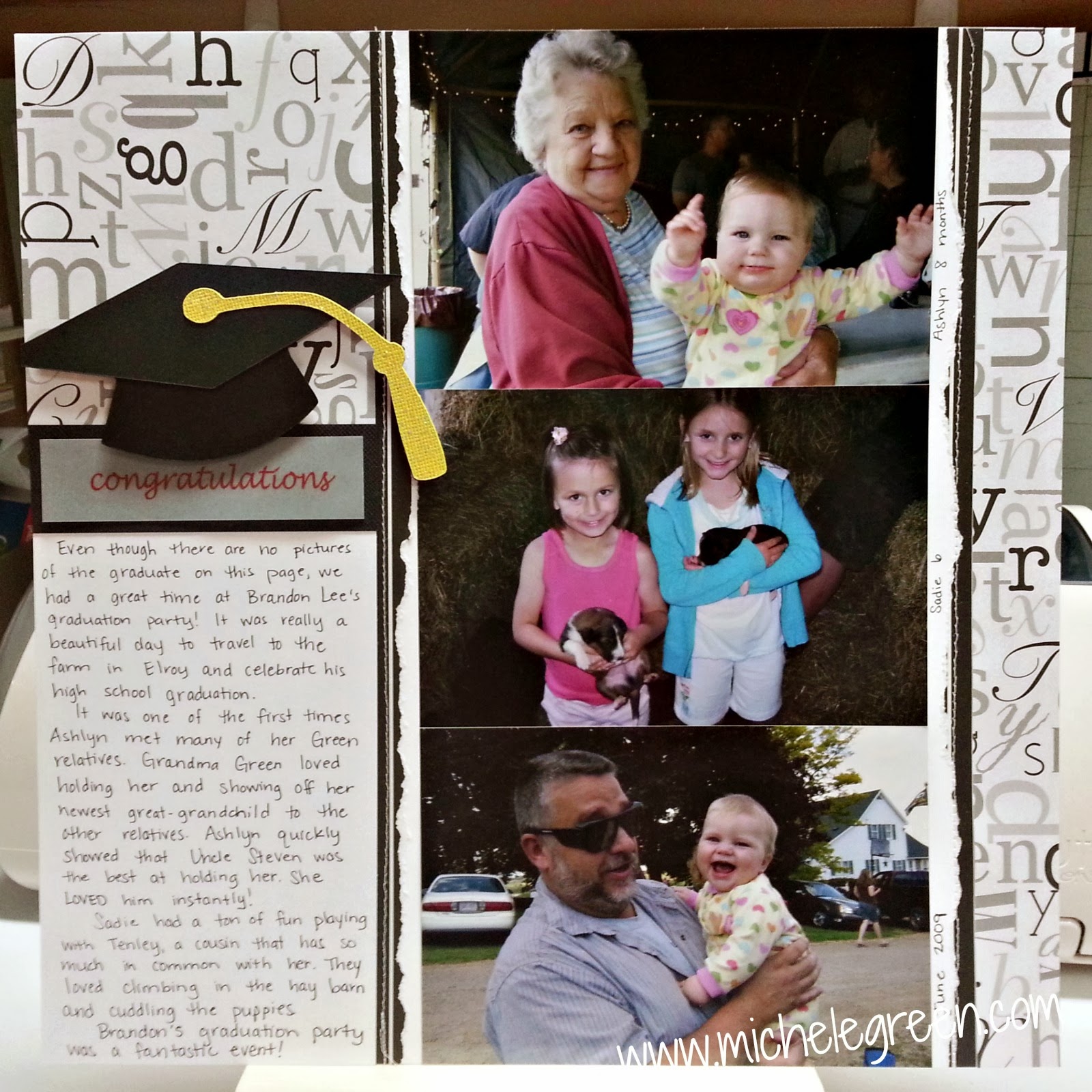 MicheleGreen.com: Graduation layout