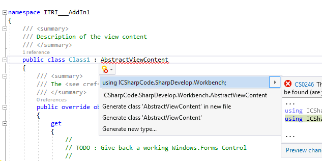 Prochain Science: SharpDevelop IDE 系列研究 (3) - 最初的 AddIn，跑出 Win Form ...