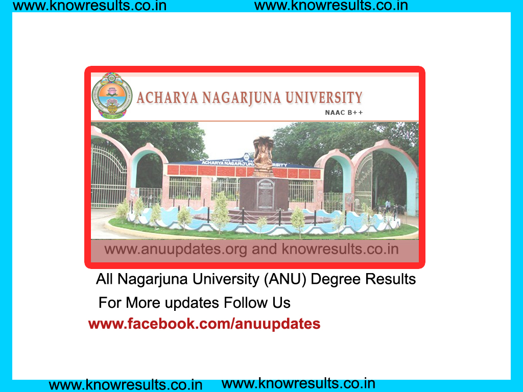 All ANU UG / Degree results Manabadi | Schools9 | Vidya Vision ...