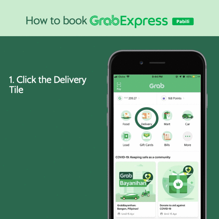 GrabExpress Pabili on-demand pabili service is now available!