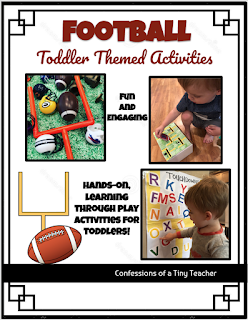 Confessions of a Tiny Teacher: Toddler School: Football Theme!