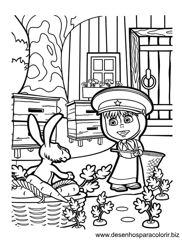 Desenhos para colorir: 36 Desenhos para colorir de Masha e o Urso