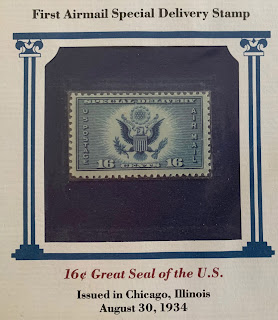 Successful Teaching: First Airmail Special Delivery Stamp