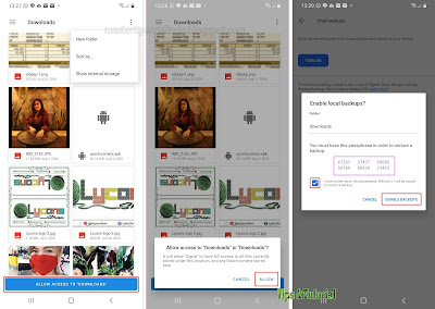 Cara Backup dan Restore Chat Signal - Mastertipsorialindo