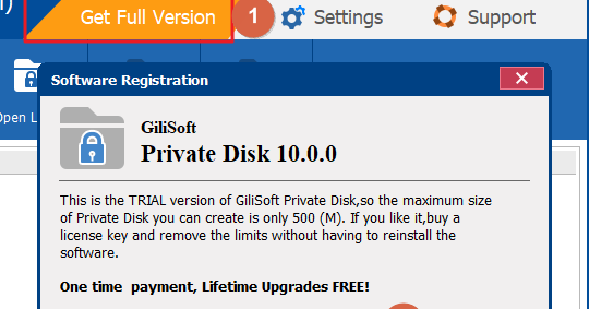 Gilisoft Private Disk 註冊教學 - v10.0.0 - 阿榮技術學院