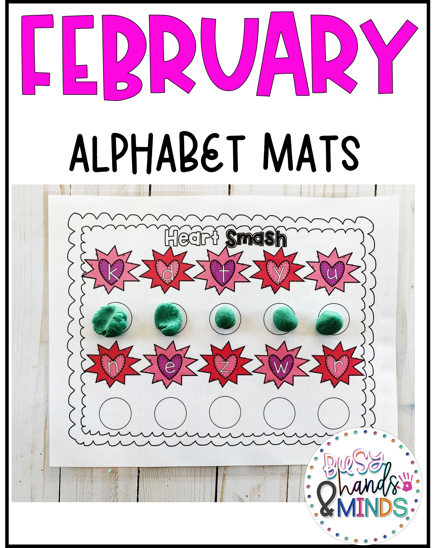 Valentine's Day Alphabet Mats | Busy Hands and Minds