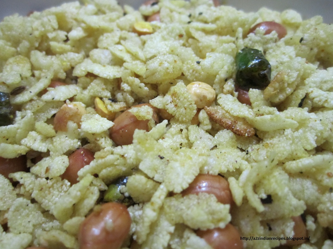 Fried Poha (Fried Aval / Poha Chivda) Recipe - How to Make Fried Poha ...