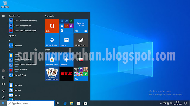 Sarjana Rebahan: TUTORIAL CARA INSTAL WINDOWS 10 LENGKAP DENGAN GAMBAR