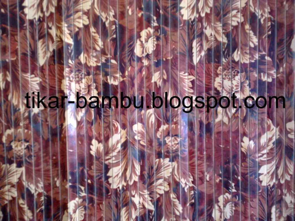Tikar Bambu Murah Berkualitas: Tikar Bambu - Motif Bunga