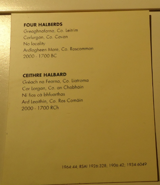 South Tower Armouring Guild: Irish Halberds and Daggers