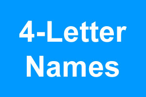 Four Letter Boy Names ~ Thankyou Letter