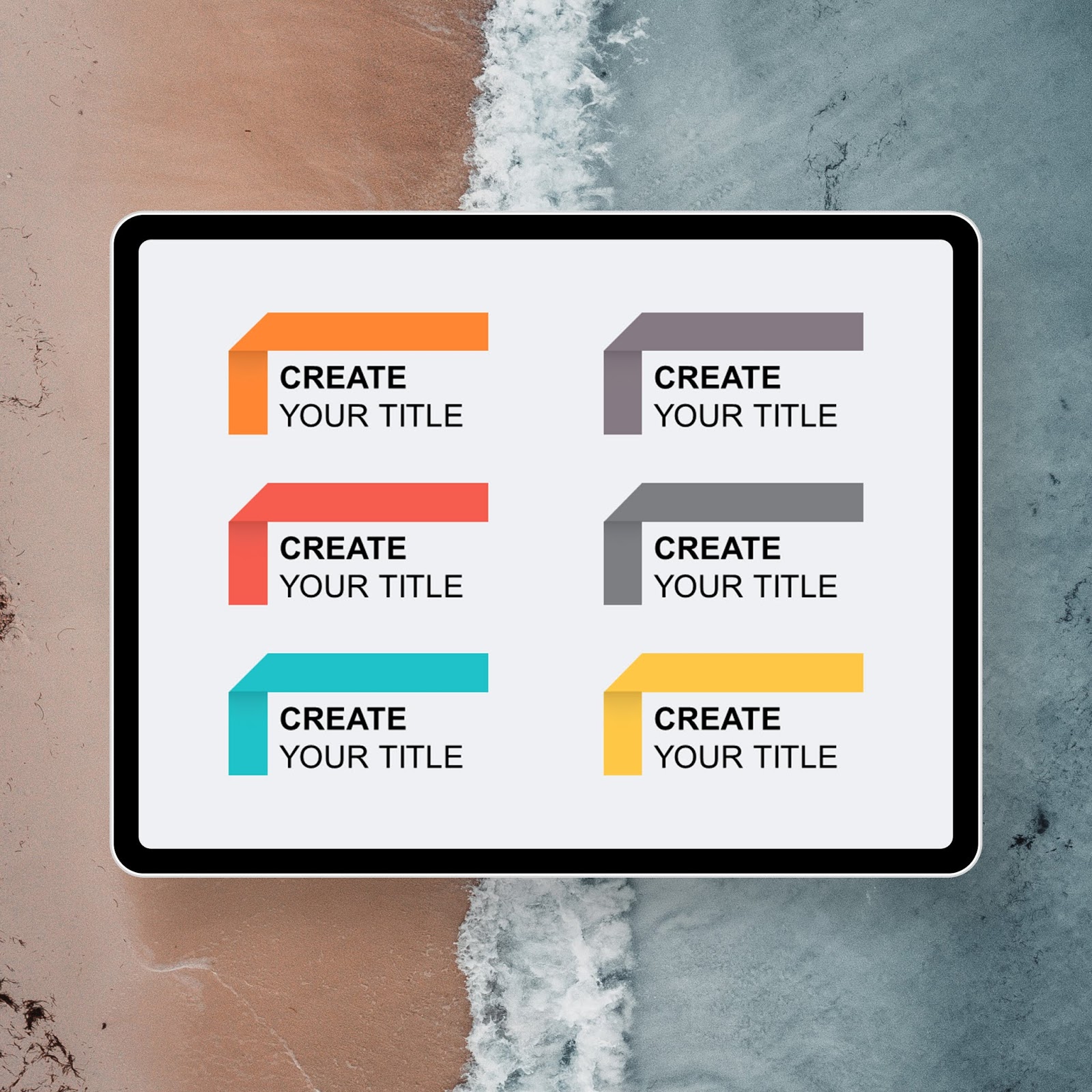 Slide Title Strip Folded PowerPoint Templates - PowerPoint Free