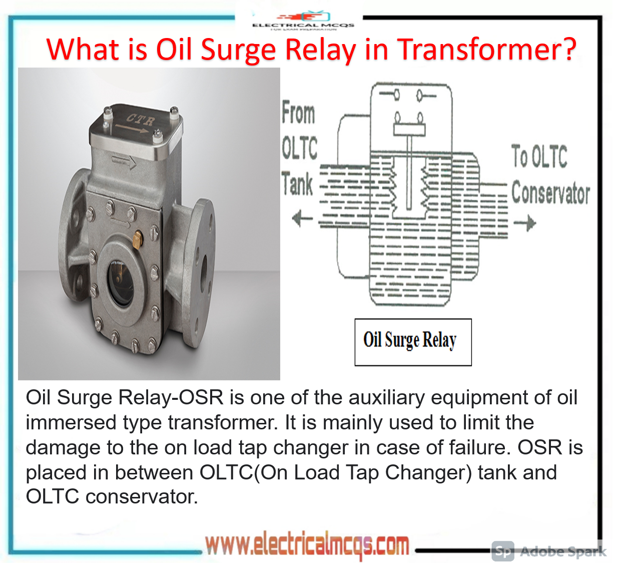 What is Oil Surge Relay in Transformer?