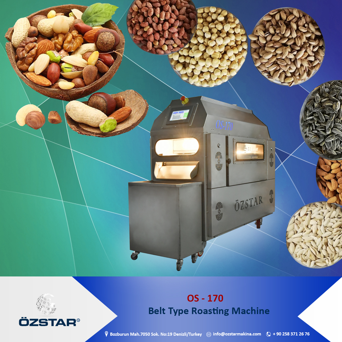 Nuts Roasting Machine | Hazelnut Roasting Machine | Almond Roasting ...