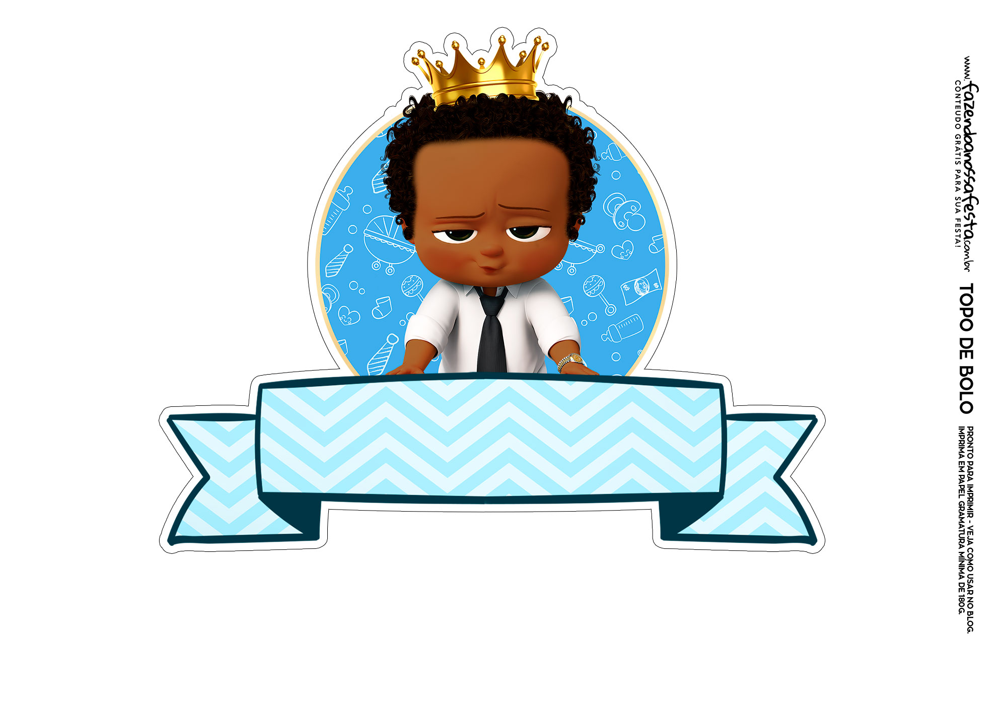 Bebé Jefazo Afro: Toppers para Tartas, Bizcochos o Pasteles para ...