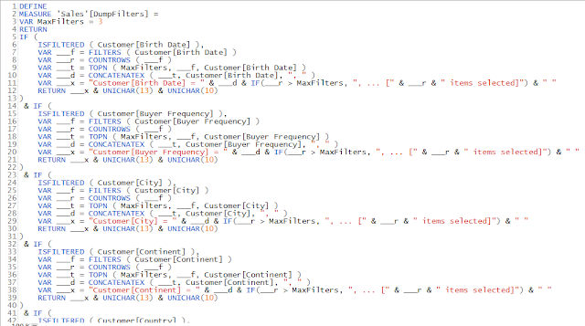 Power BI: Visualizing the filter/evaluation context