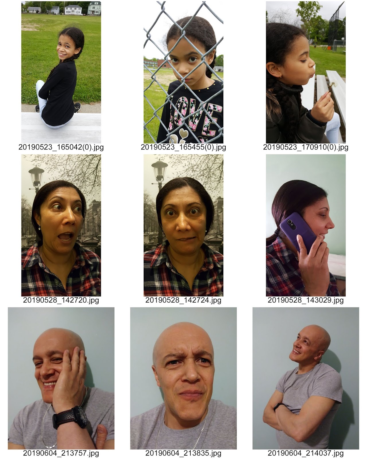 Portrait Contact Sheet