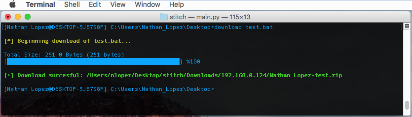 Stitch Python Remote Administration Tool Rat