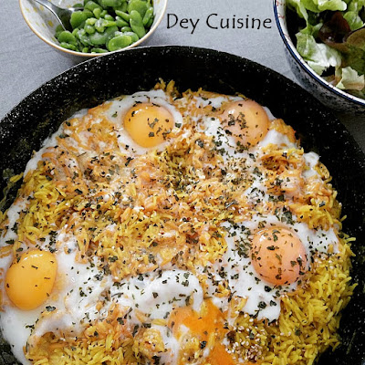 Dey cuisine: Riz grillé aux épices & aux oeufs
