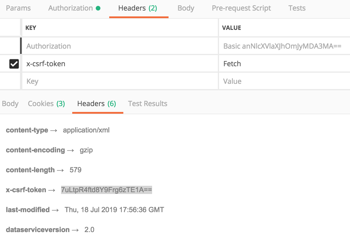 Sap Abap Central Gateway Odata Post Using Postman