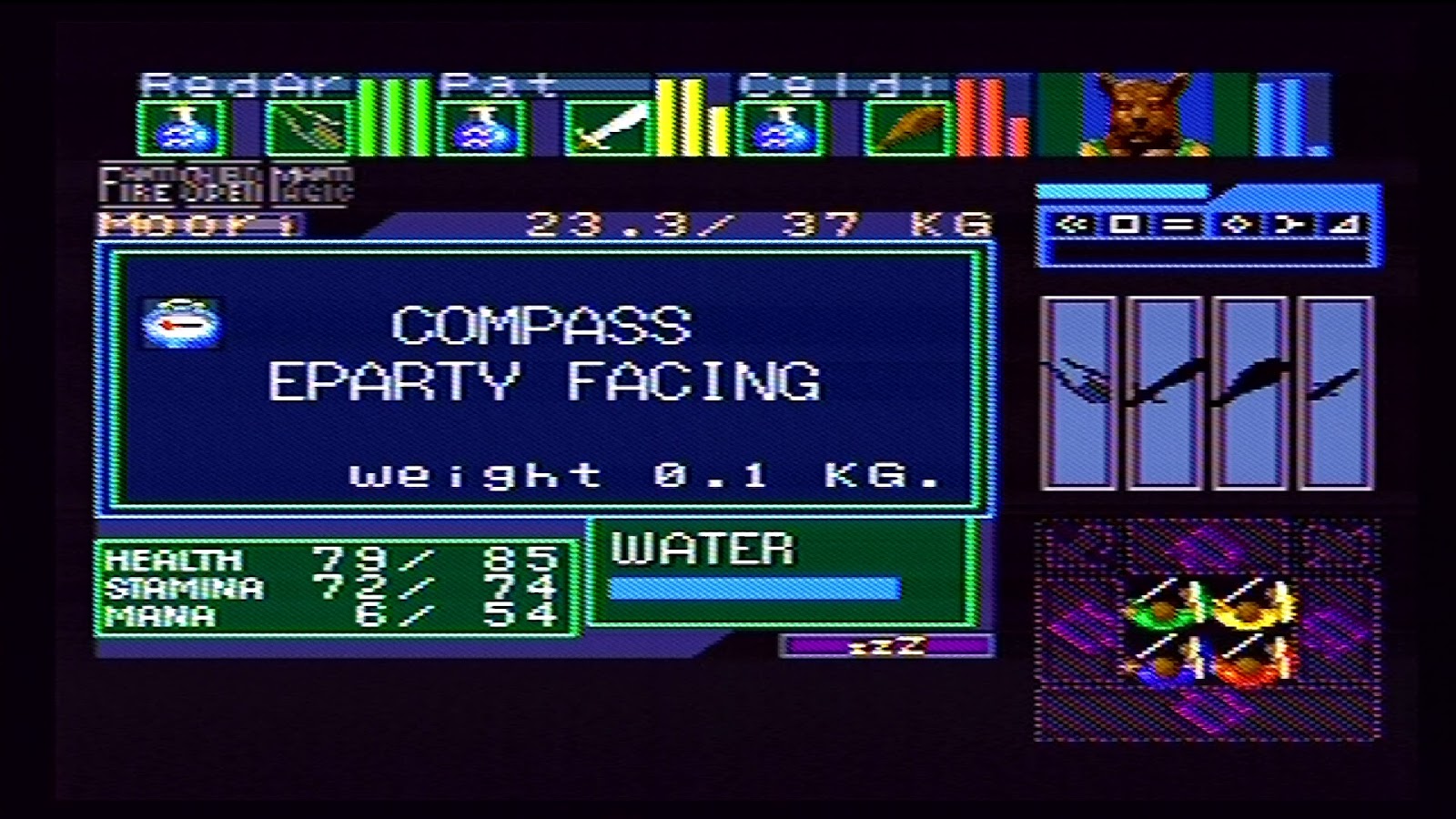 The RPG Consoler: Game #73: Dungeon Master (SNES) - Dungeon Meat of Doom!