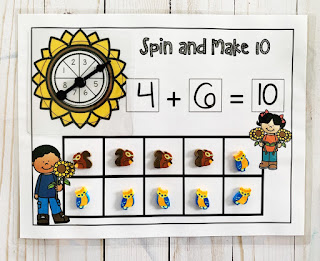 Fall Themed Additon Games | Busy Hands and Minds