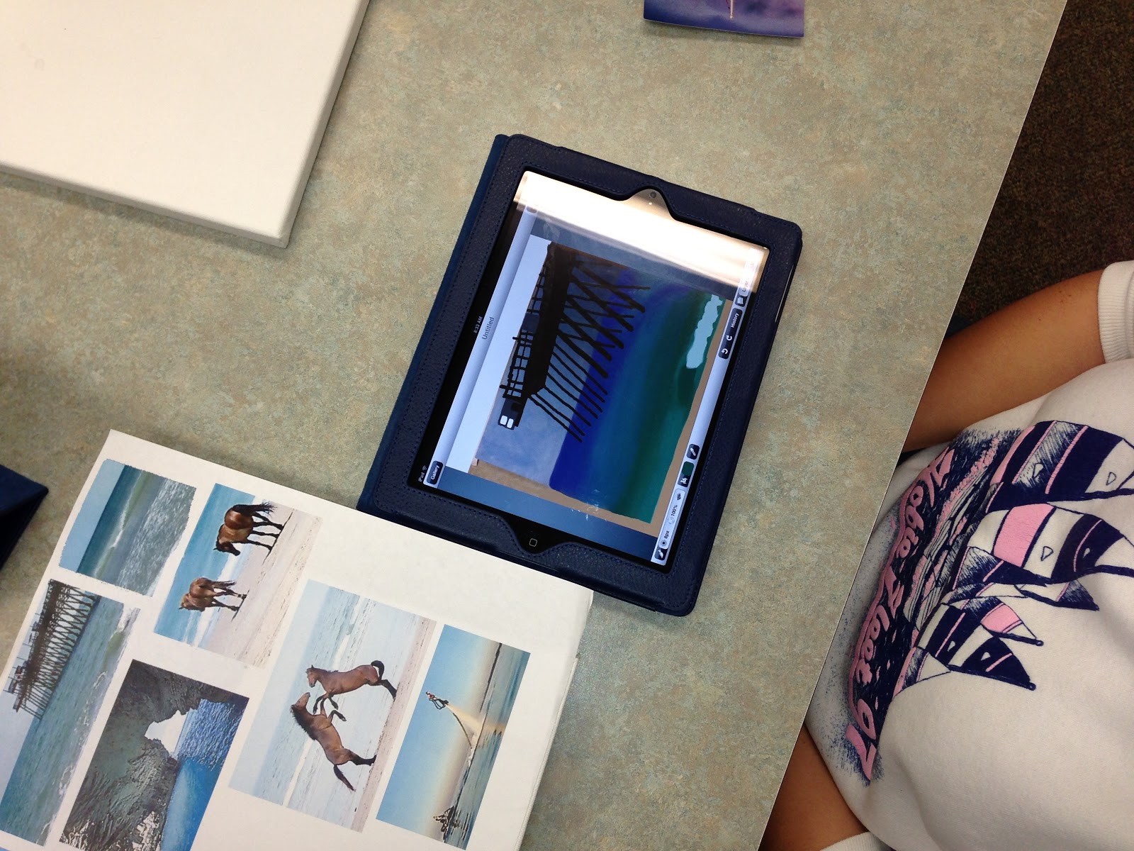 Art of Apex High School: More...Landscape Paintings on the iPads