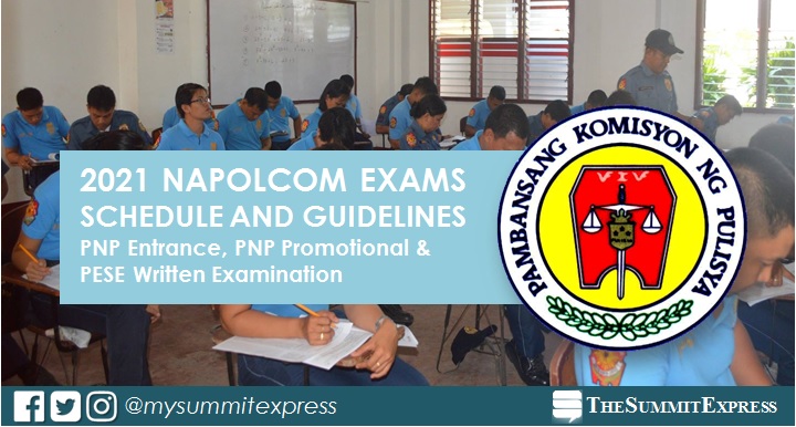 2021 NAPOLCOM PNP entrance, promotional exam schedule, guidelines, OLEASS