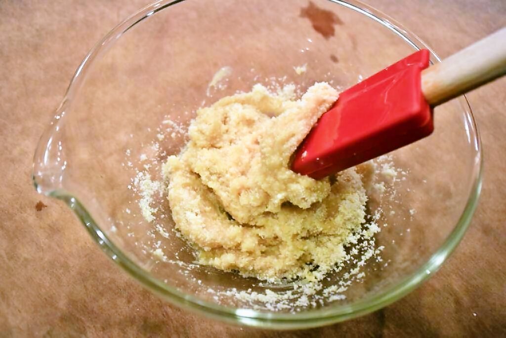 Karashi renkon /deep-fried lotus root with mustard-flavored miso ...