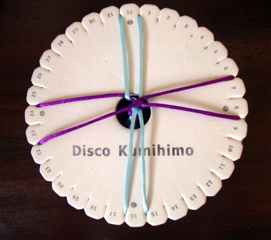 Kumihino XXXVII: Cordón redondo con zig zag longitudinal | Manualidades