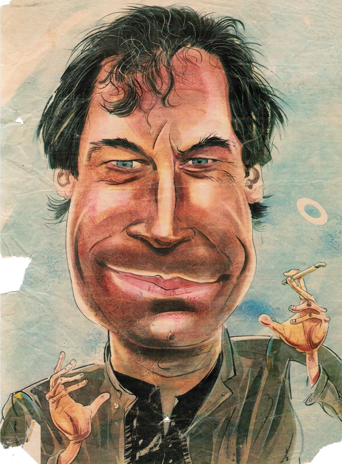 Pictures from an Old Book: "Tmothy Dalton", portrait by Ian Pollock