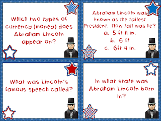 Classroom Freebies Too: Abraham Lincoln Interactive Activity