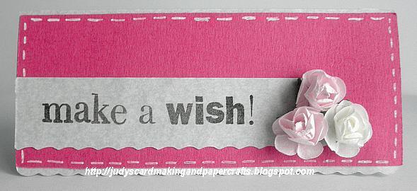 Judy's Handmade Creations: Make A Wish Card and Wishing Well!!