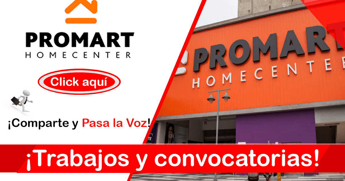 Trabajos en Promart Homecenter: Convocatorias en Perú
