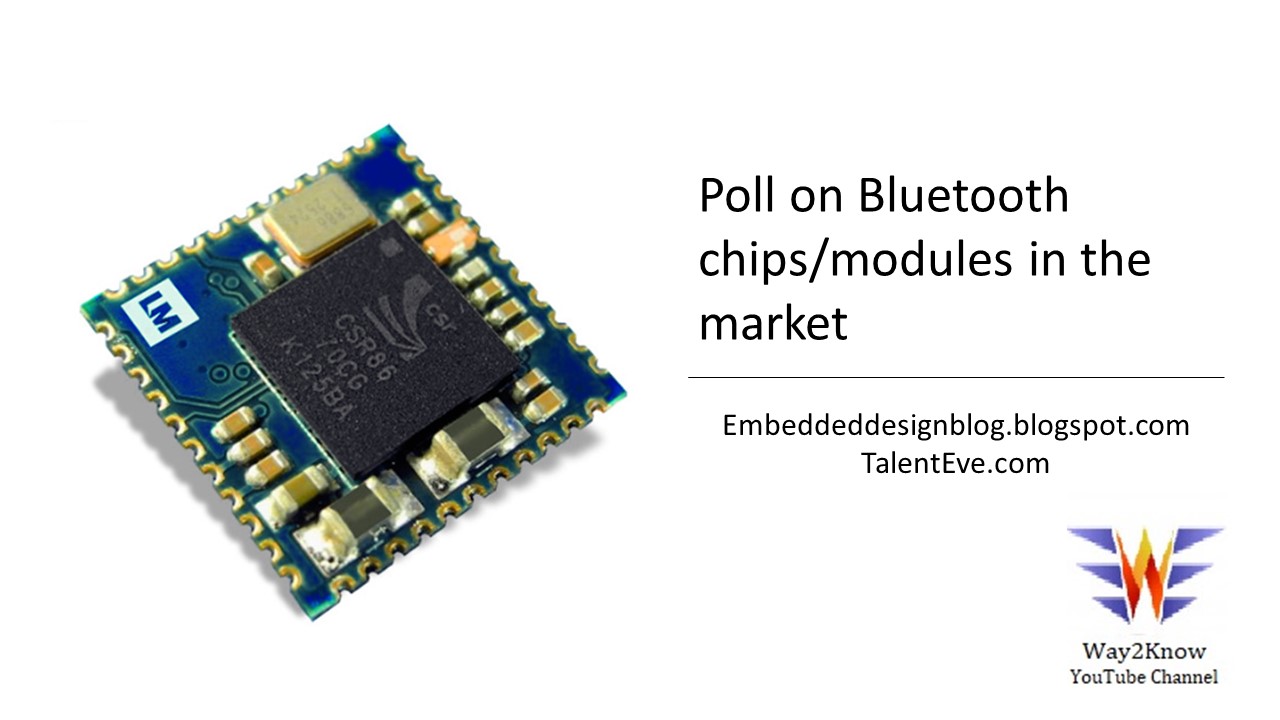 Bluetooth Technology - Part 6 (Poll - Bluetooth Chips/Modules in the ...