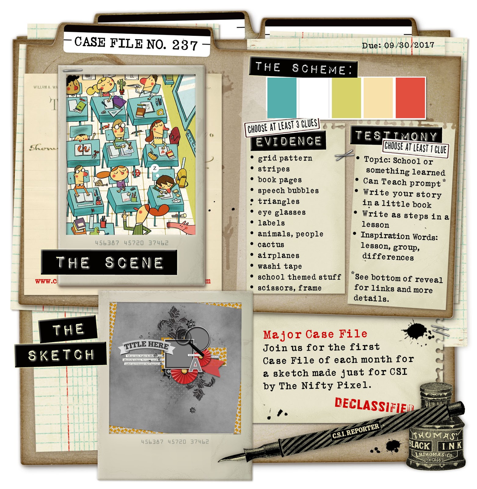 la monde de Sandra: CSI colour challenges # 237 September