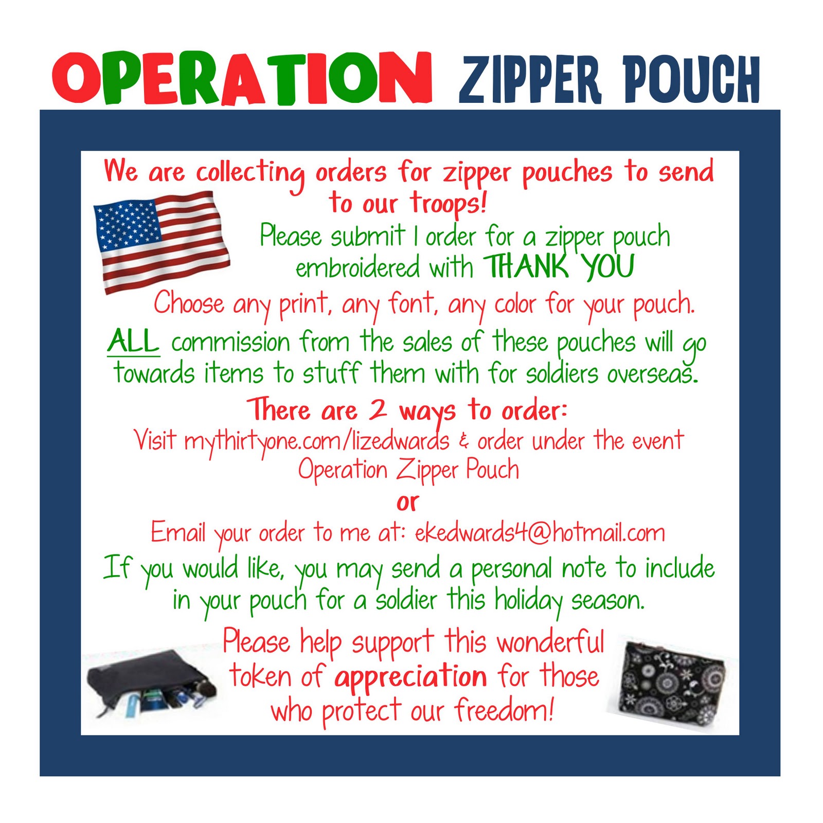 First Grade Frenzy: OPERATION Zipper Pouch