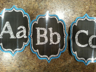 Mrs. Crofts' Classroom: Chalk Board Calendar Set & Alphabet for Monday ...