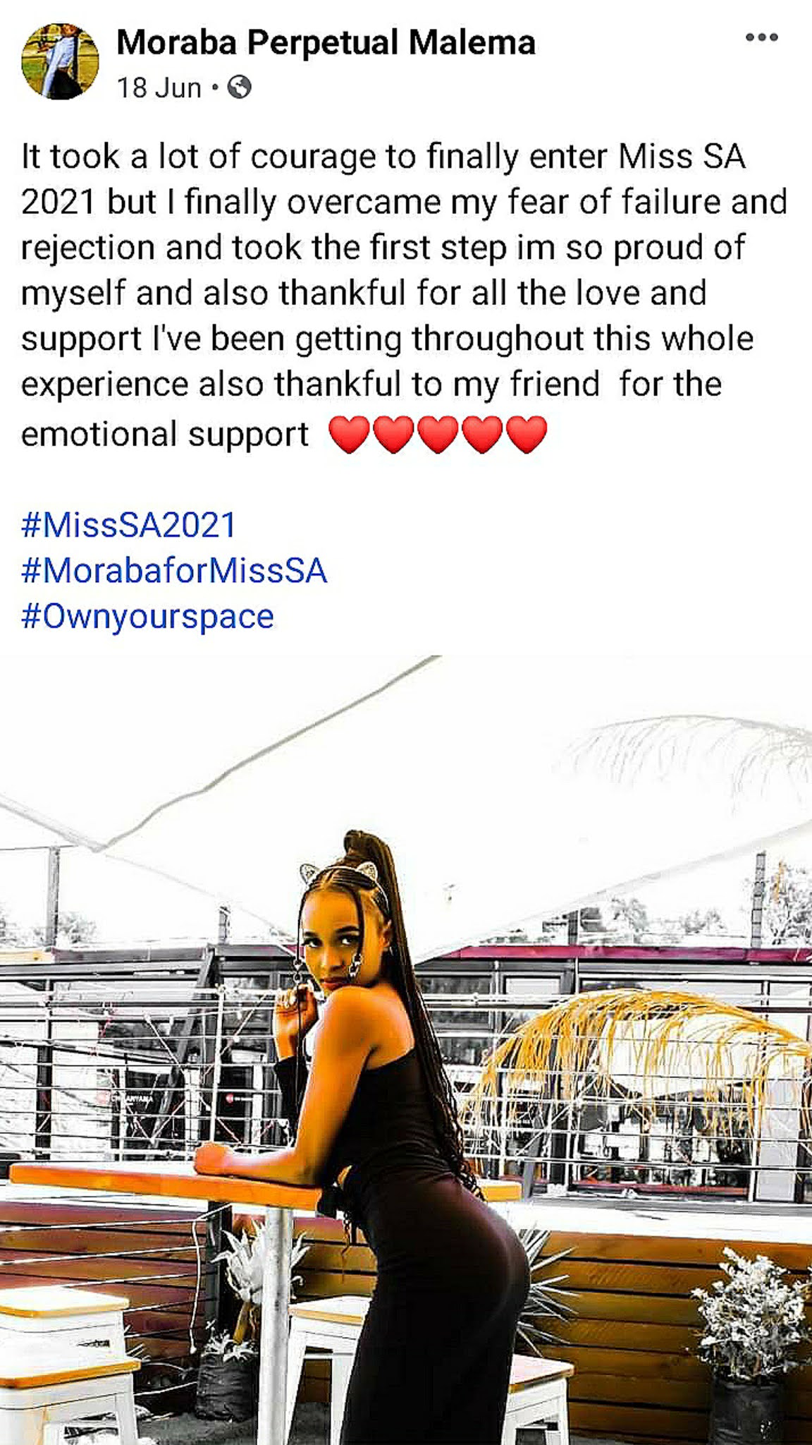 Limpopo is represented: Meet Moraba Malema, Aspiring Miss South Africa 2021