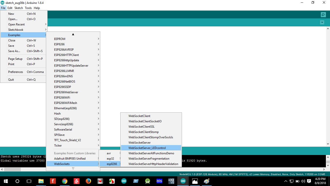 RGB LED control by WebSocketsServer | NodeMcu beginner - Mechatronics ...